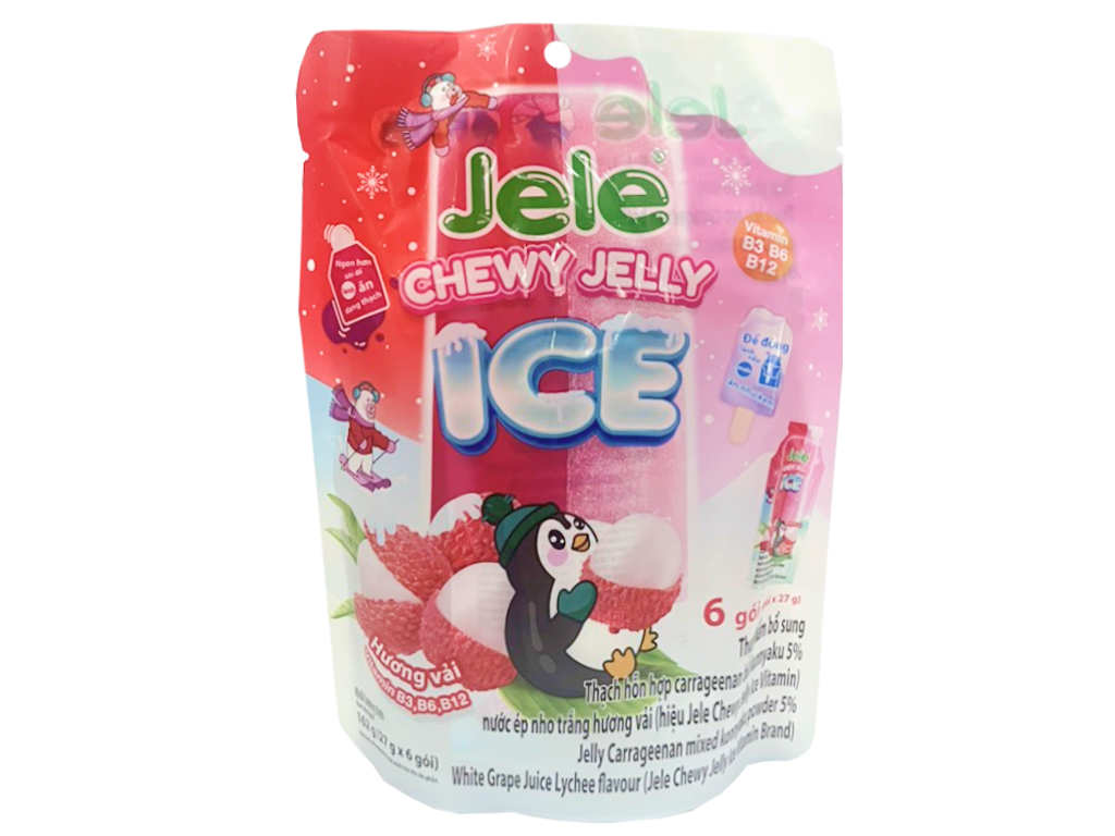 Thạch trái cây hương vải Jele gói 162g tại Bách hóa XANH