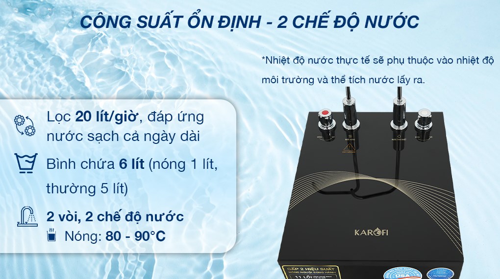 Máy lọc nước RO nóng nguội Karofi KAH-X29 11 lõi - giá rẻ, giao ngay tận nơi