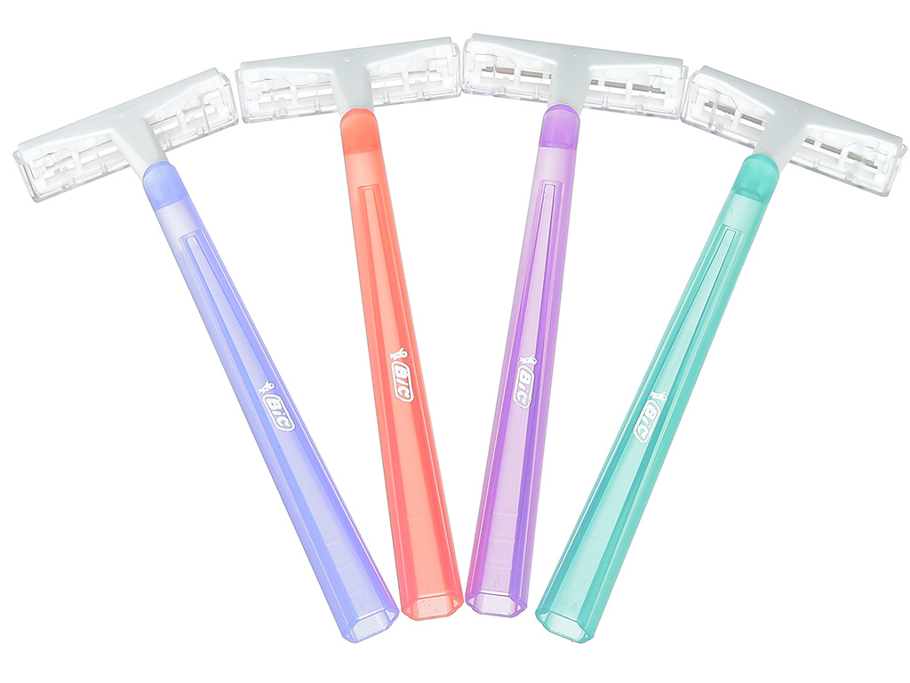Bộ dao cạo BiC nữ 2 lưỡi 3 cây tặng 1 ở Bách hóa XANH