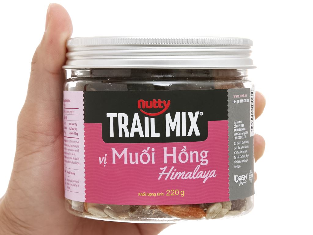 Hạt hỗn hợp muối hồng Nutty 220g giá tốt tại Bách hoá XANH
