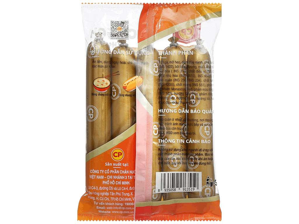 Xúc xích tiệt trùng Winner Gold C.P 175g Bách hoá XANH