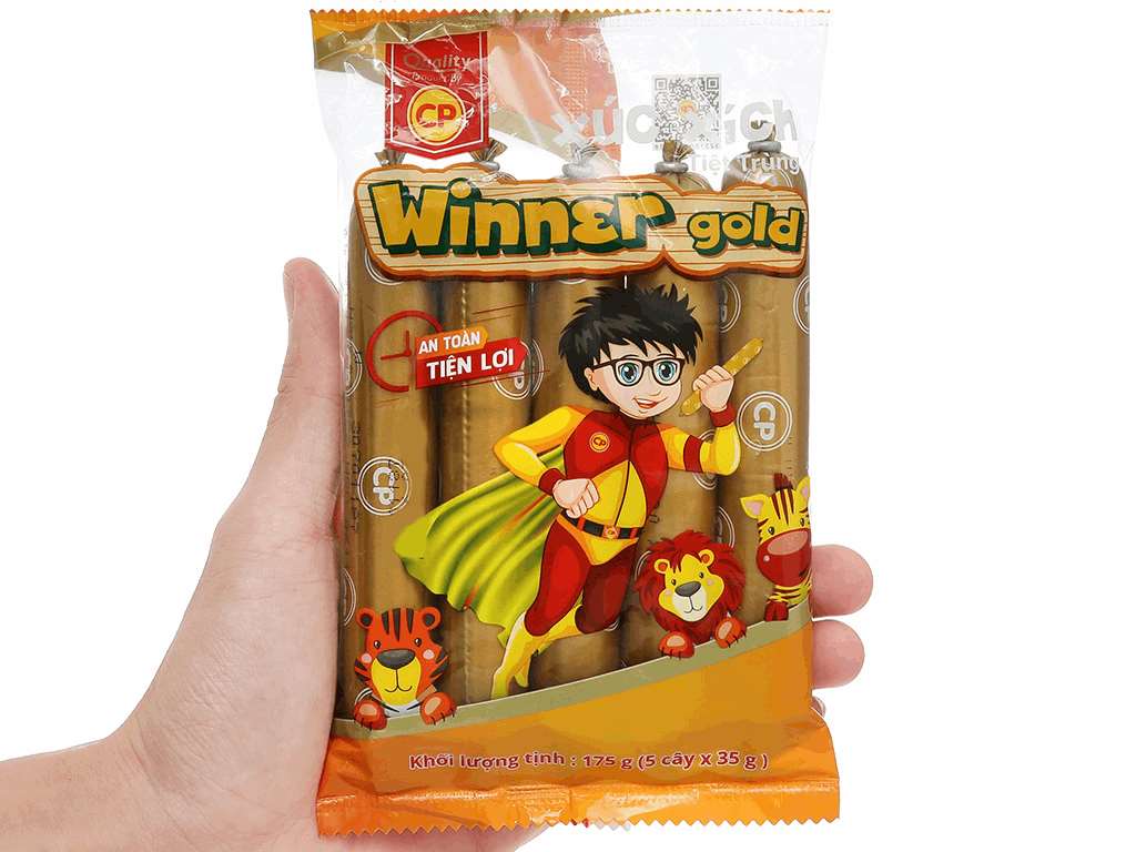 Xúc xích tiệt trùng Winner Gold C.P 175g Bách hoá XANH