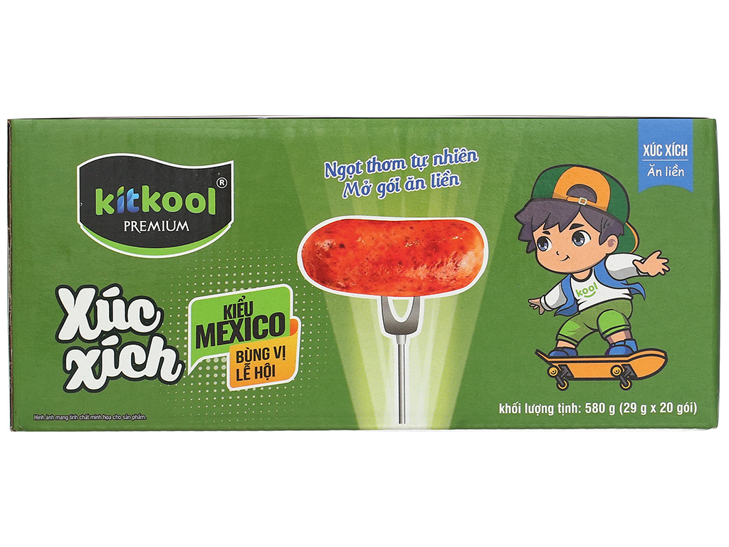 Xúc xích tiệt trùng kiểu mexico Kitkool Bách hoá XANH
