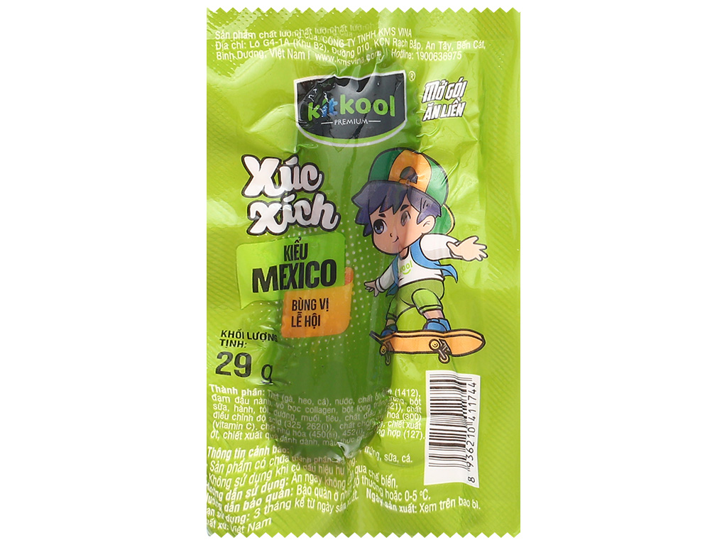 Xúc xích tiệt trùng kiểu mexico Kitkool Bách hoá XANH