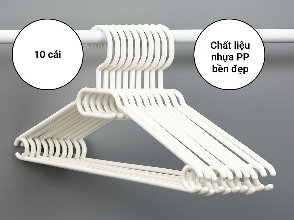 10 móc áo chống trượt Inochi 186 giá tốt tại Bách hoá XANH