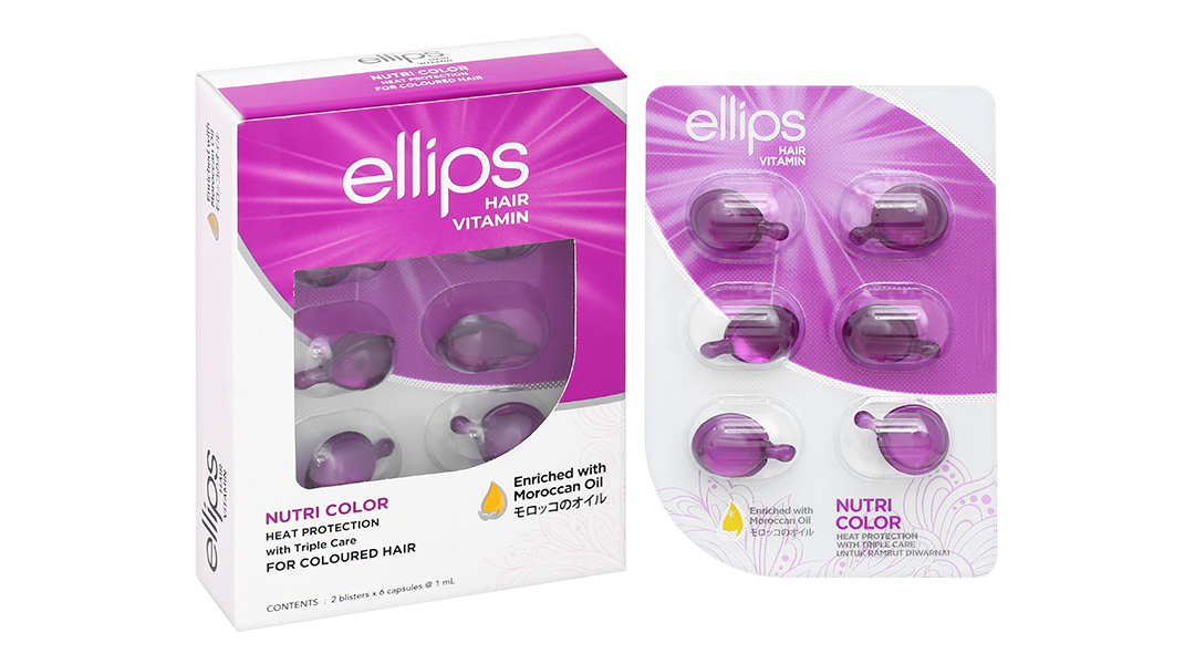 Serum dưỡng tóc Ellips Hair Vitamin dành cho tóc nhuộm hộp 12 viên - 07 ...