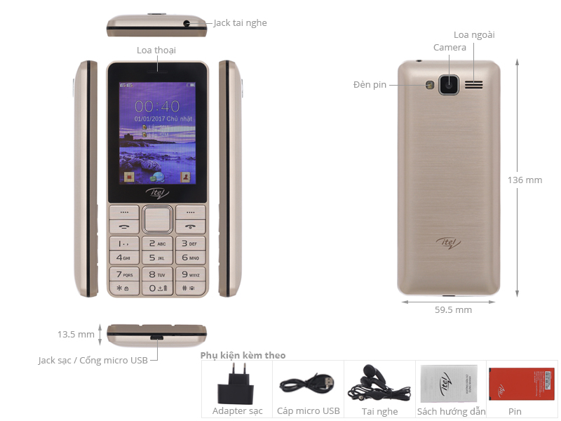 Điện thoại Itel it5630 - Điện máy XANH
