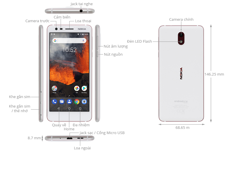 Nokia 3.1 32GB | Giá rẻ, chính hãng, nhiều khuyến mãi