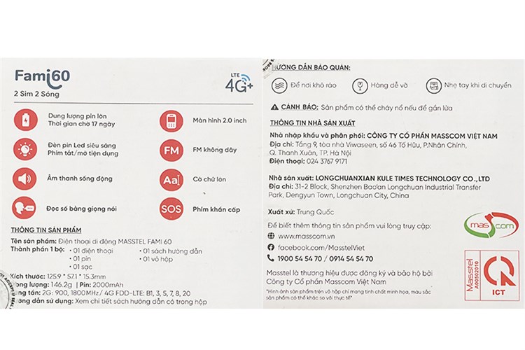 Mua Masstel FAMI 60 - Chính hãng, giá rẻ, giao hàng tận nơi