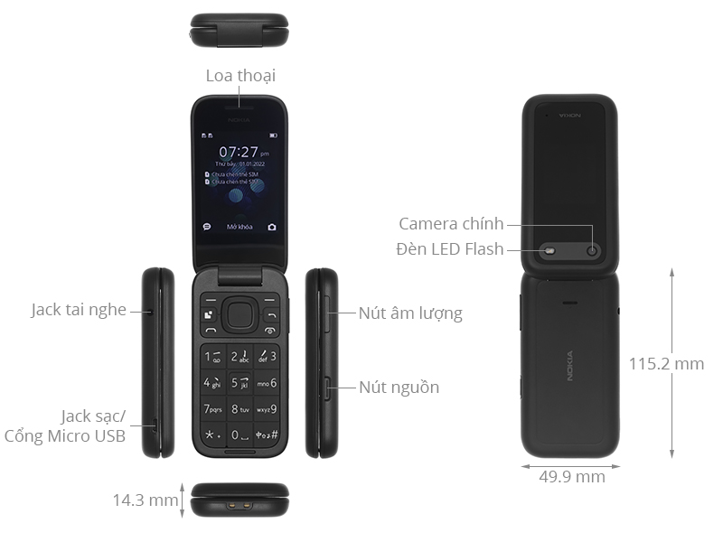 Nokia 2660 Flip - Chính hãng, giá tốt, có mua trả chậm
