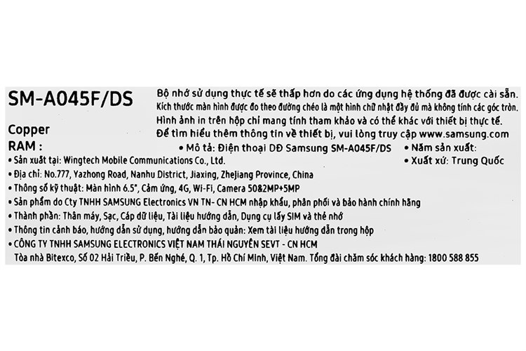 Samsung Galaxy A04 (4GB/64GB) - Chính hãng, giá tốt, có mua trả chậm