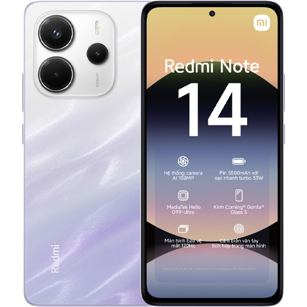 Trên tay Redmi Note 14 chính hãng: Thiết kế đẹp, Helio G99-Ultra