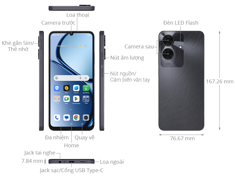 realme Note 60 6GB/128GB - Chính hãng, giá tốt, có mua trả chậm