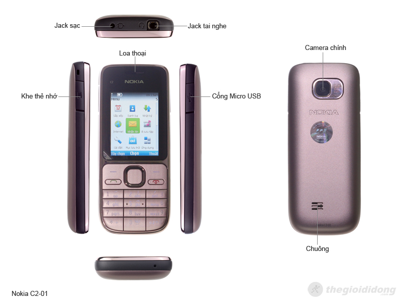 Nokia C2-01 - Chính hãng, giá tốt, có mua trả chậm