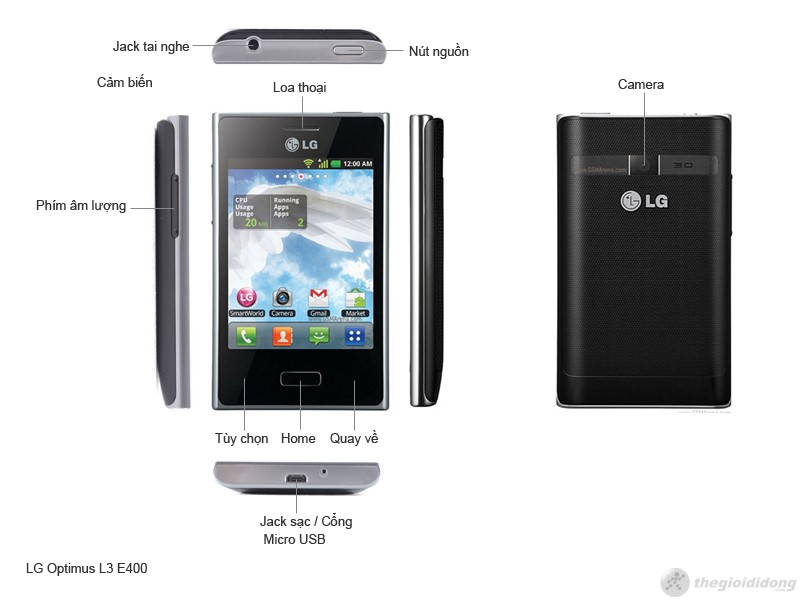 LG Optimus L3 E400 | Smartphone Android giá rẻ - Thegioididong.com