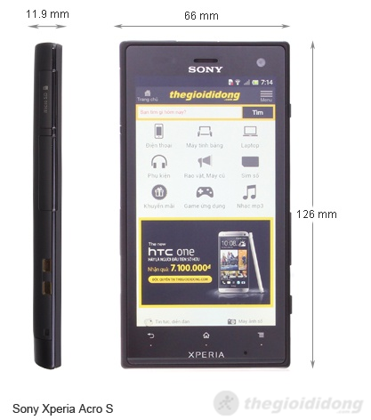 Sony Xperia Acro S - Cập nhật thông tin, hình ảnh, đánh giá