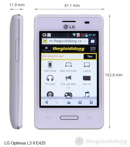 LG Optimus L3 II E425 | Smartphone Android giá rẻ - Thegioididong.com