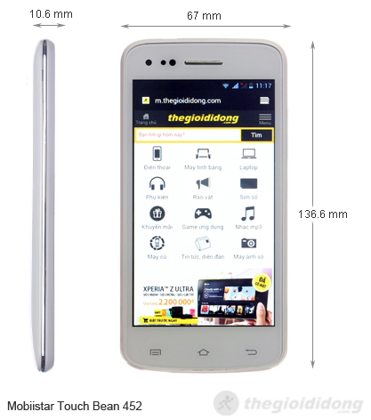 Mobiistar Touch Bean 452 - Chính hãng, giá tốt