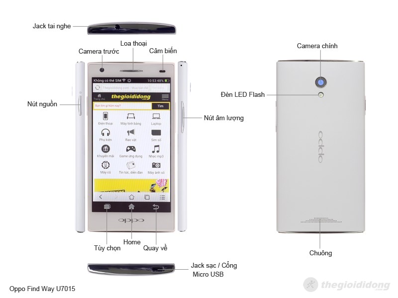 Oppo Find Way U7015 - Smartphone Android | Thegioididong.com