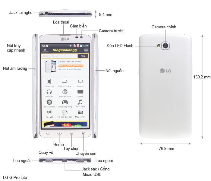 LG G Pro Lite Dual - Smartphone Android | Thegioididong.com