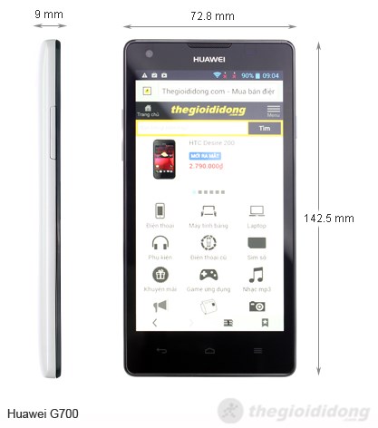 Huawei G700 | Smartphone Android | dienmayxanh.com