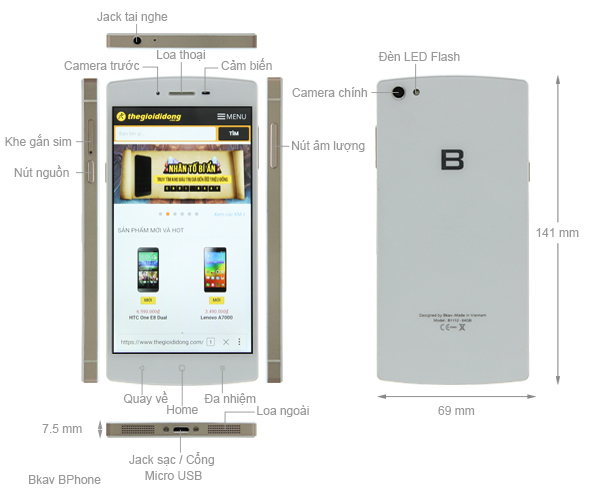 Bkav Bphone - Smartphone cao cấp | Thegioididong.com