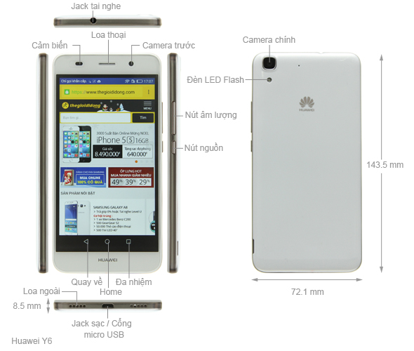 Huawei Y6 chính hãng | Thegioididong.com