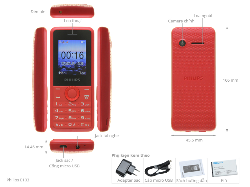 Philips E103 chính hãng - Điện Máy XANH