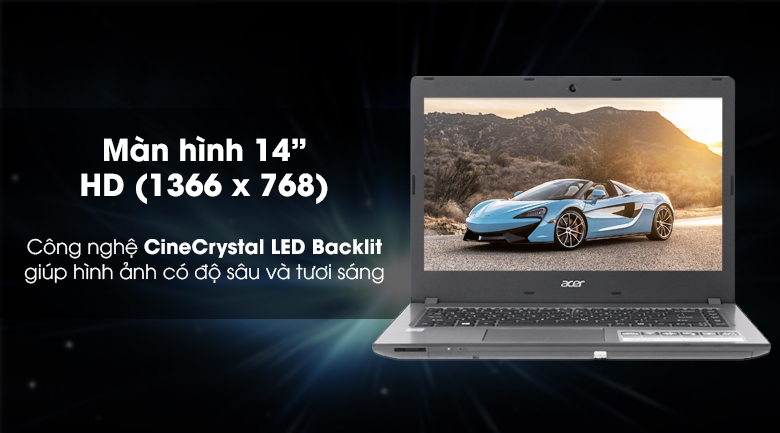 Laptop Acer Aspire E5 476 i3 8130U/4GB/500GB/Win10/(NX.GWTSV.002)
