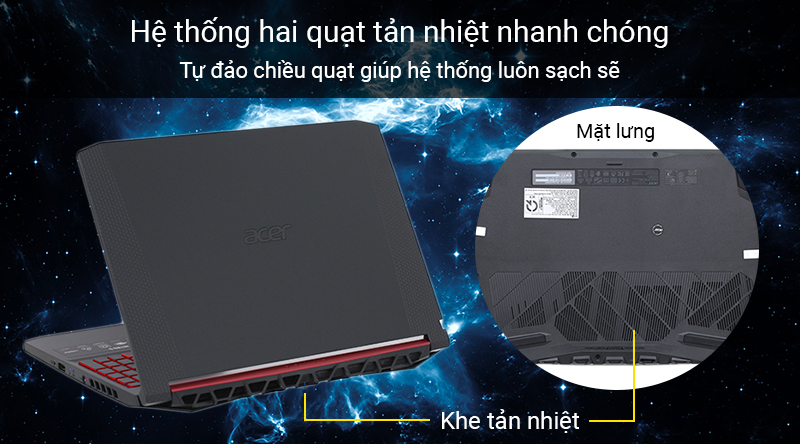 Acer Nitro AN515 43 R84R AMD R5 3550H (NH.Q5XSV.001) - Giá rẻ, mua trả chậm