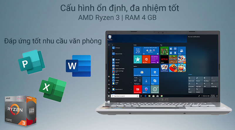 Asus VivoBook D409D R3 3200U (EK119T) - giá rẻ, trả góp