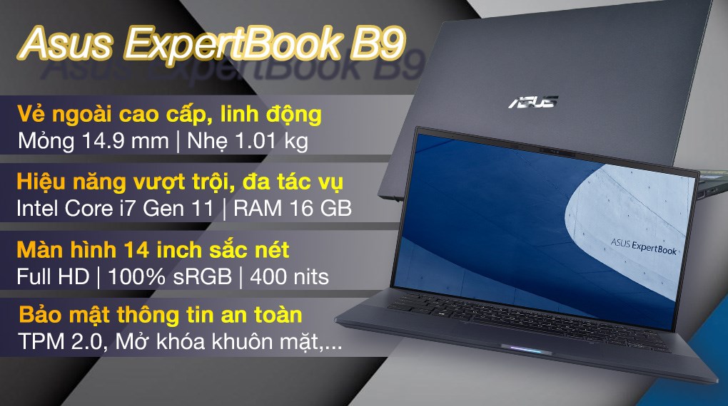 Laptop Asus ExpertBook B9400CEA i7 (KC0790T) | Giá rẻ, mua Laptop Asus ExpertBook B9400CEA i7 (KC0790T) | Giá rẻ, mua