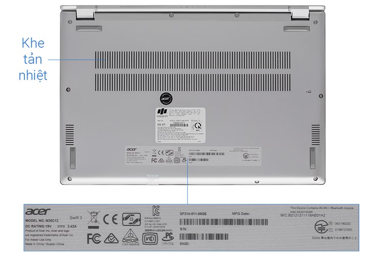 Laptop Acer Swift 3 SF314 511 55QE i5 (NX.ABNSV.003) - Chính hãng