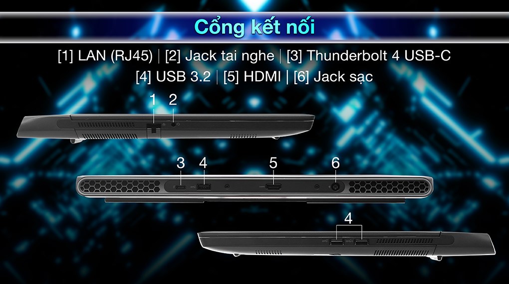 Laptop Dell Gaming Alienware m15 R6 i7 (P109F001DBL) - Chính hãng