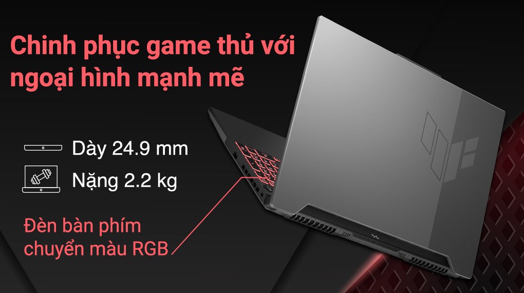 Laptop Asus TUF Gaming A15 FA507RC R7 (HN051W) - Chính hãng, mua trả chậm