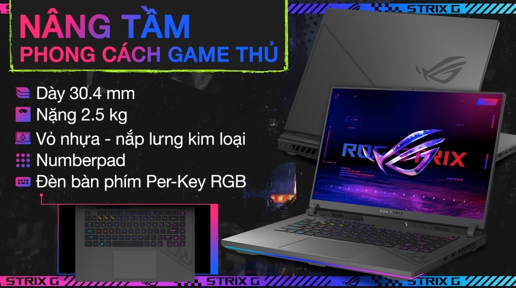 Laptop Asus Gaming ROG Strix G16 G614JI i7 (N4084W) - Chính hãng, mua ...