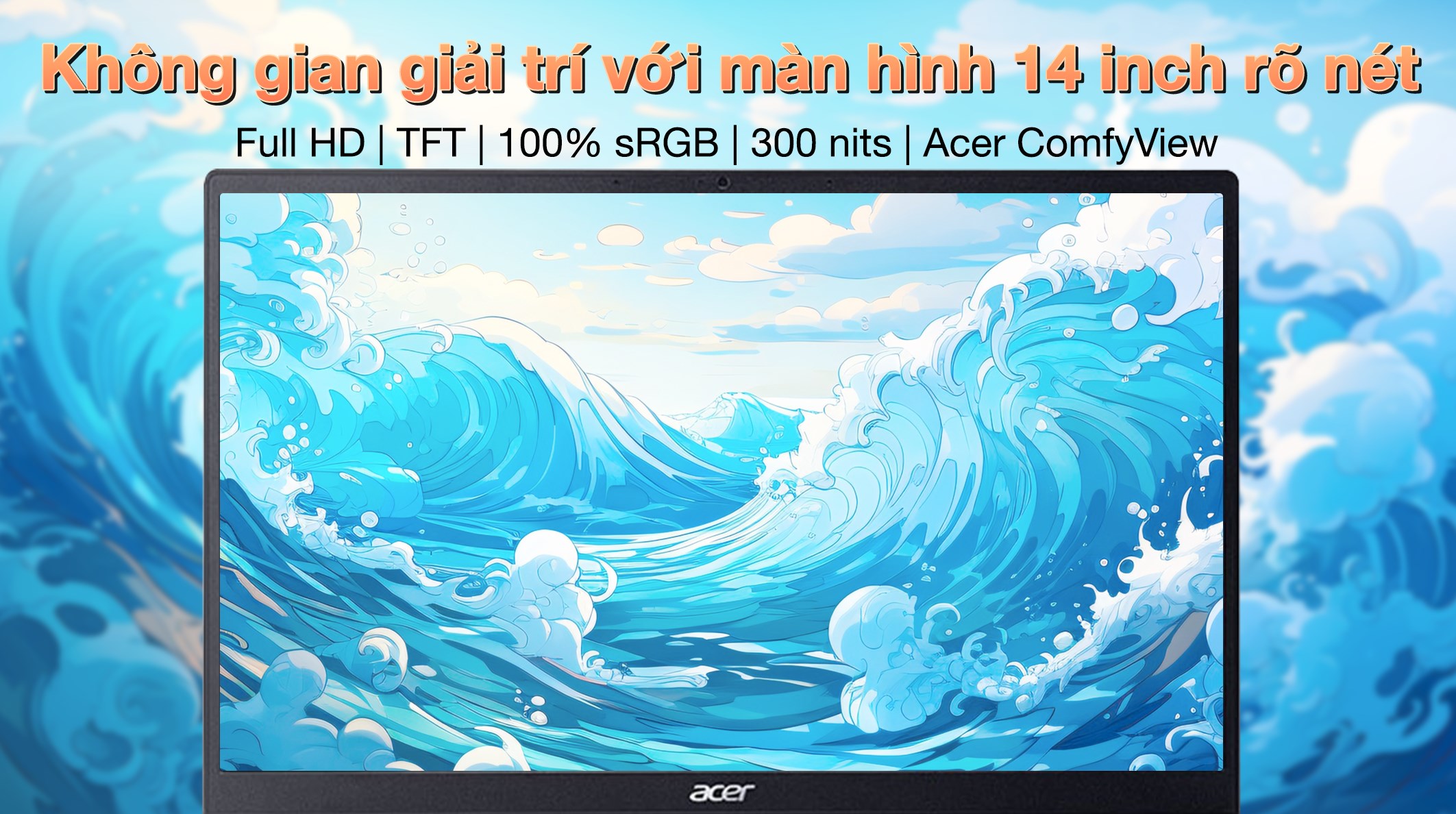 Laptop Acer Swift Go 14 41 R251 R5 7430U (NX.KG3SV.005) - Chính hãng, mua trả chậm