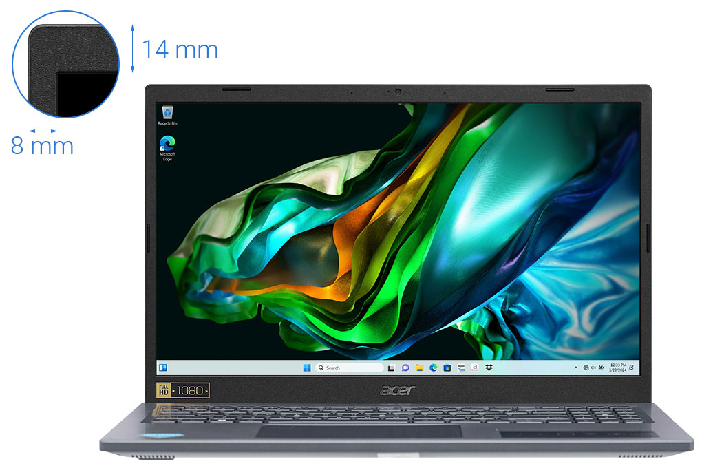 Acer Aspire 5 A515 58M 79R7 i7 13620H/16GB/512GB/Win11 (NX.KQ8SV.007) - Trả góp, giá rẻ