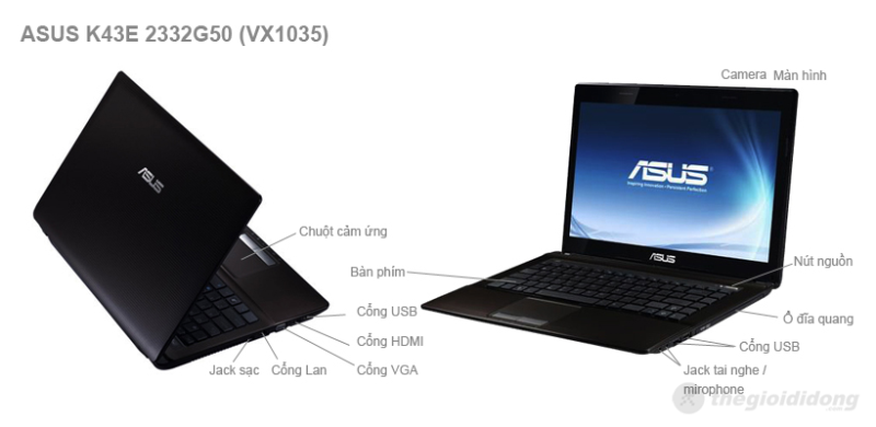 Asus K43E | Laptop Asus K43E 2332G50 | Intel Core i3 2330M, 2.20 GHz-2 ...