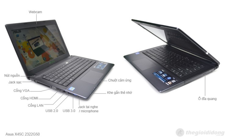 Asus X45C - i3 2328M/2G/500G/14inch | Thegioididong.com