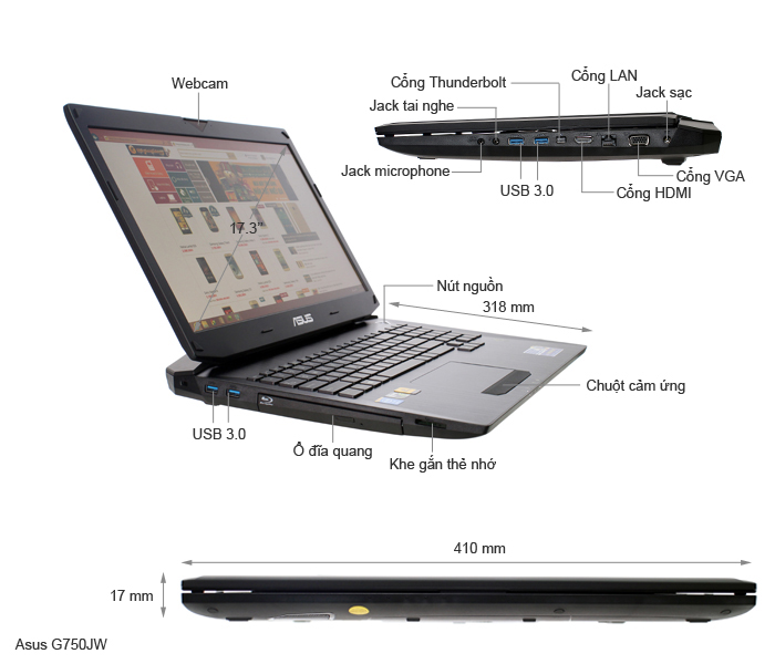 Asus G750JW 747016G1TGW8 | Thegioididong.com