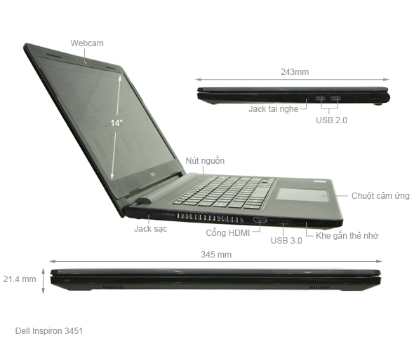 Dell Inspiron 3451 Pentium | Thegioididong.com