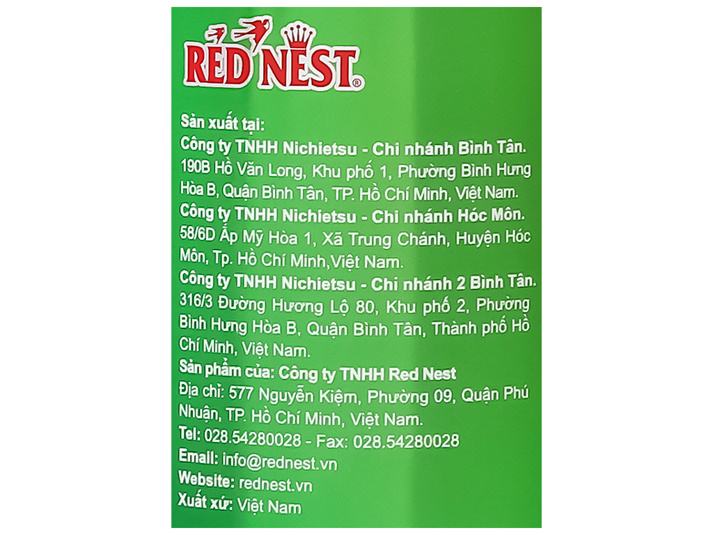 Nước yến hạt chia Red Nest 185ml tại Bách hóa XANH