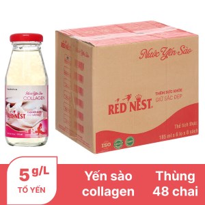 Thùng 48 chai yến collagen Red Nest 185ml tại Bách hóa XANH