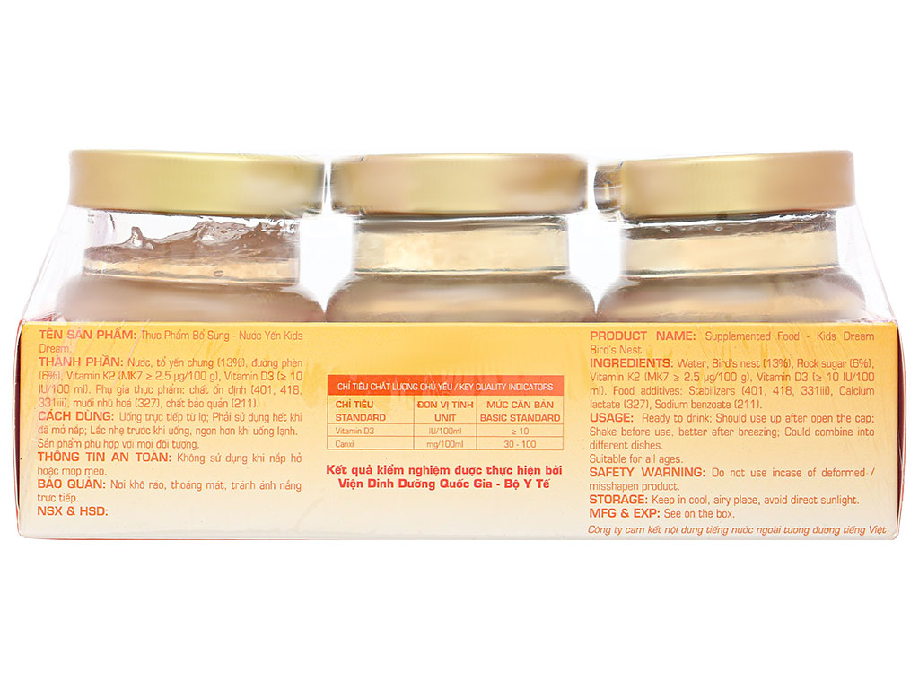 Lốc 3 hũ nước yến Song Yến Kids Dream 70ml tại Bách hóa XANH