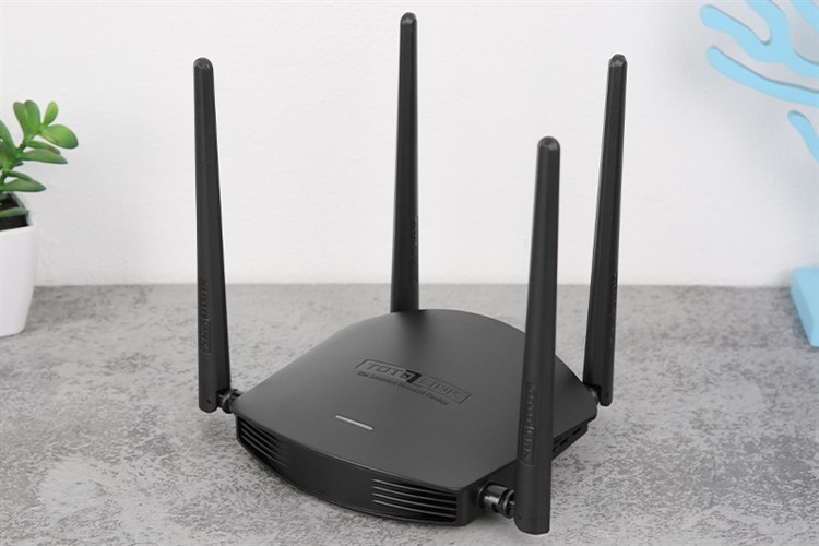 Router Wifi Chuẩn AC1200 Băng Tần Kép Totolink A800R Đen - Chính hãng