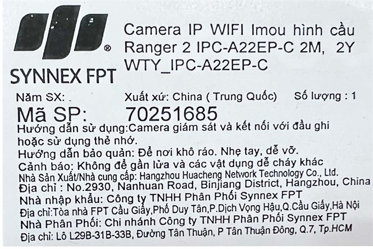 Camera Giám Sát 1080P Imou Ranger 2 - chính hãng, giá rẻ
