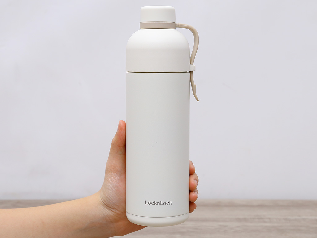 Bình giữ nhiệt Lock&Lock Belt Bottle ngà 490ml tại Bách Hoá XANH