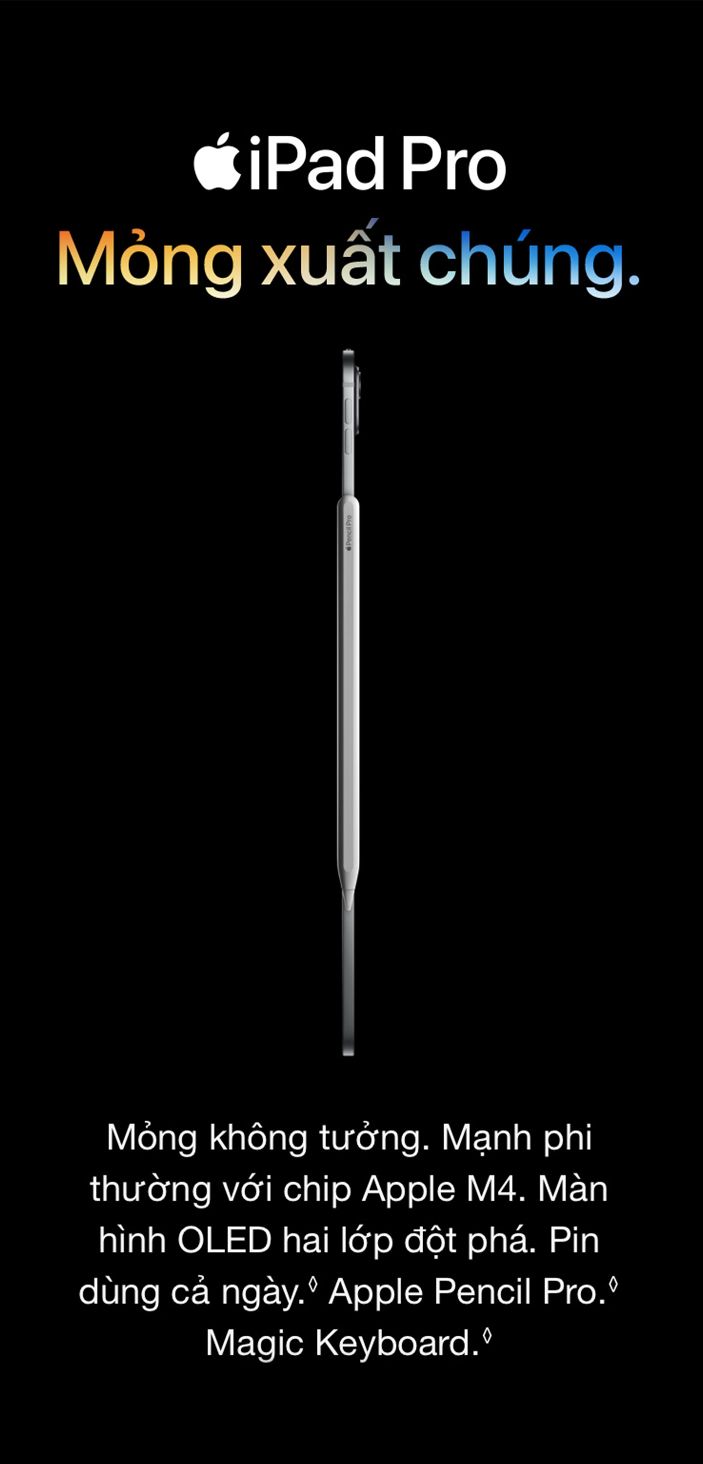 iPad Pro M4 13 inch WiFi 1TB - Giá rẻ, hỗ trợ mua trả chậm iPad Pro M4 13 inch WiFi 1TB - Giá rẻ, hỗ trợ mua trả chậm