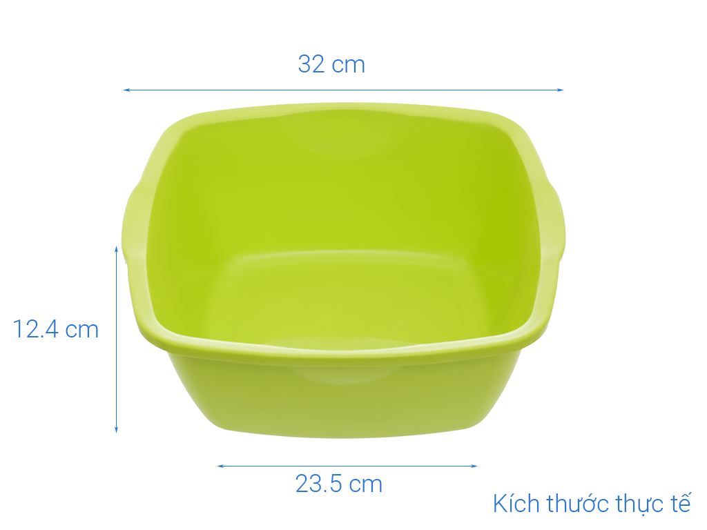 Thau nhựa vuông Pioneer TN005 32cm giá tốt tại Bách hoá XANH